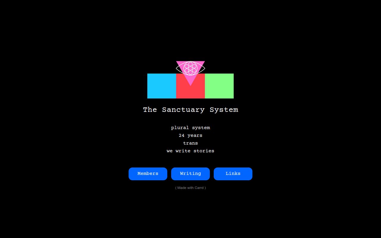 Sanctuary System Carrd